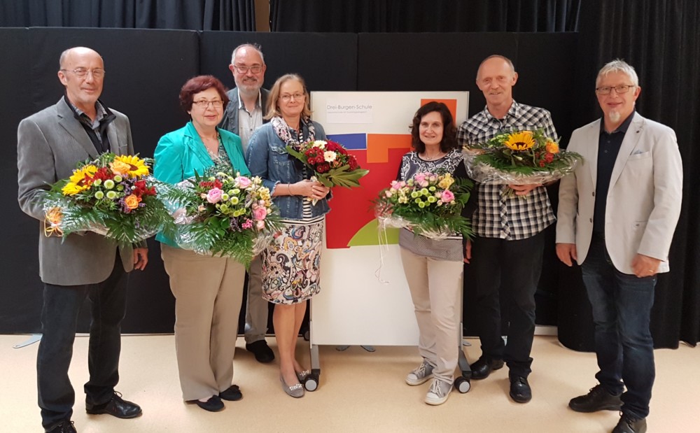 Wolf Wille, Renate Krischak, Personalrat Karl Schäfer, Iris Evers ...